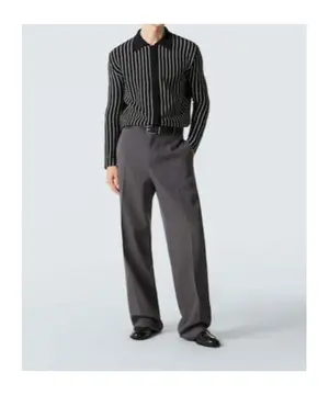 JIL SANDER Wool Wide-leg Pants