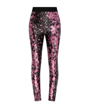 Versace Logo Waistband Printed Leggings