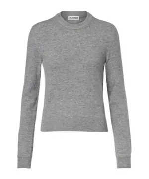 JIL SANDER Virgin Wool Sweater - Gray