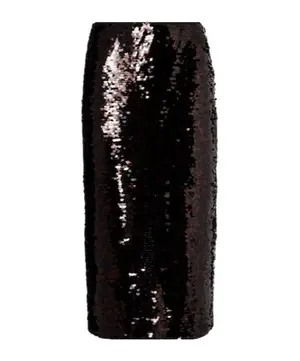 Staud Ciara Sequined Pencil Skirt