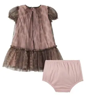 Dolce & Gabbana Two-piece Set With Tulle Dress And Harem Pants