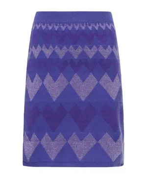 Diane Von Furstenberg Ariella Jacquard Wool-blend Miniskirt - Blue
