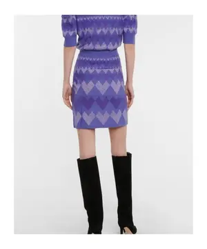 Diane Von Furstenberg Ariella Jacquard Wool-blend Mini Skirt