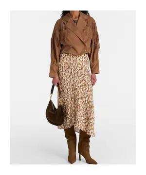 Rixo Fishtail Embellished Leather Jacket