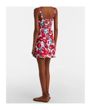 Farm Rio Printed Linen Minidress