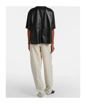 JOSEPH Leather Short-sleeved T-shirt