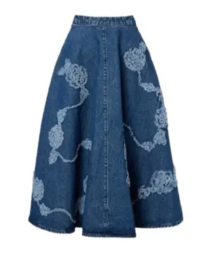 ROTATE BY BIRGER CHRISTENSEN Denim Skirt - Blue