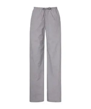 RÓHE Checked Cotton-blend Pajama Pants - Gray
