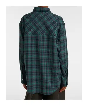 RÓHE Checked Oversized Wool-blend Shirt