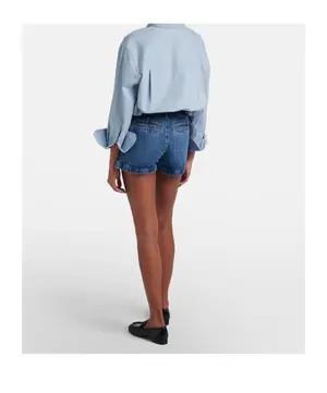 FRAME Cruise High-rise Denim Shorts