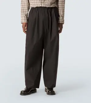 Comme Des Garçons Cotton Twill Wide-leg Pants