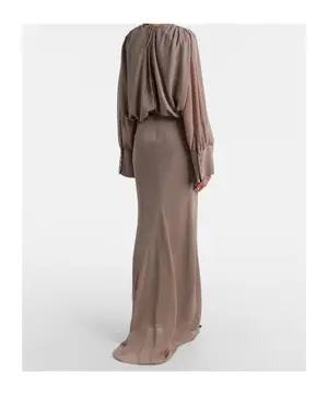 ROTATE BY BIRGER CHRISTENSEN Scarf-detail Maxi Dress