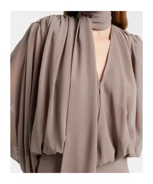 ROTATE BY BIRGER CHRISTENSEN Scarf-detail Maxi Dress