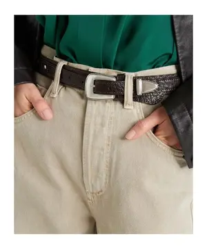 LEMAIRE Studded Leather Belt