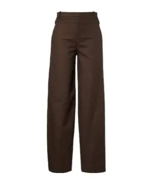Vince Cotton Twill Wide-leg Pants - Black