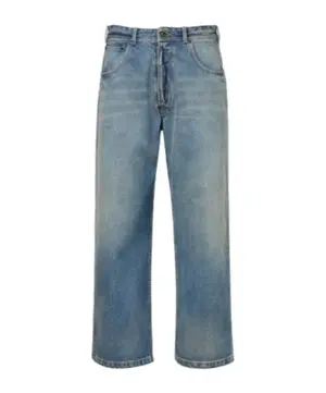 MAISON MARGIELA Cropped Straight Jeans - Blue