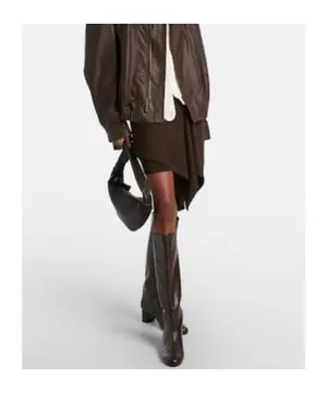 LEMAIRE Asymmetric Wool-blend Miniskirt