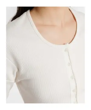 LEMAIRE Cotton And Linen Jersey Henley Shirt