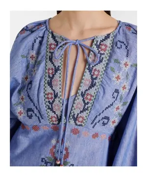 Farm Rio Front Tie-up Dress