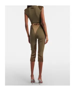 JEAN PAUL GAULTIER Zipper-designed Cropped Casual Pants