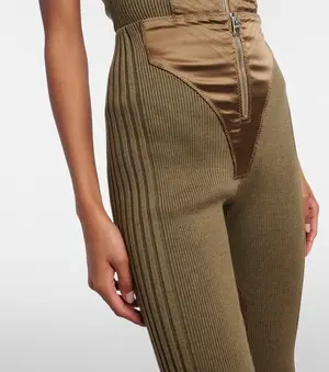 JEAN PAUL GAULTIER Zipper-designed Cropped Casual Pants