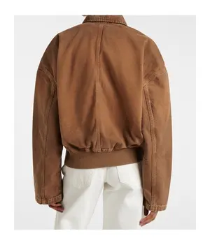 SLVRLAKE Harlem Cotton Canvas Bomber Jacket