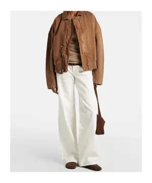 SLVRLAKE Harlem Cotton Canvas Bomber Jacket