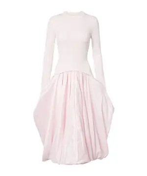 Simkhai Simkhai Kenlie Ribbed-Knit Midi Dress Pink