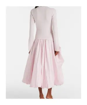 Simkhai Kenlie Ribbed-knit Midi Dress - Pink