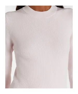 Simkhai Kenlie Ribbed-knit Midi Dress - Pink