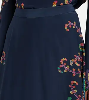 Etro Paisley Printed Silk Maxi Skirt