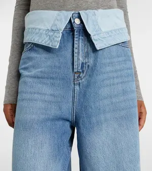7 For All Mankind Double Layer Slouchy Wide-leg Jeans