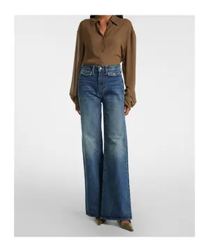 NILI LOTAN Edira" Wide-leg Jeans
