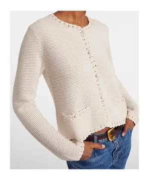 FRAME Crochet-trimmed Wool-blend Jacket