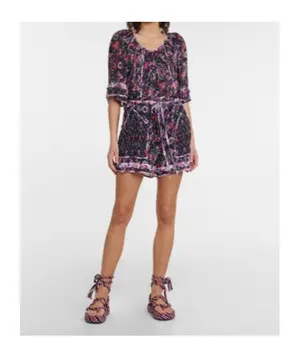 Isabel Marant Étoile Riolmy Printed Georgette Shorts