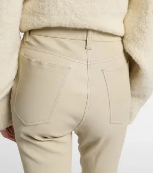 JOSEPH Leather Bootcut Pants