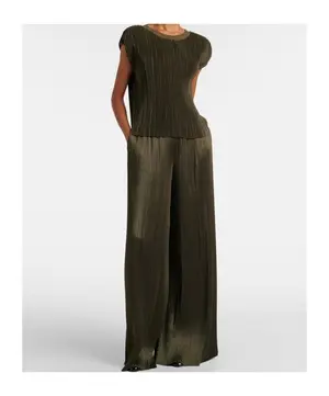 JOSEPH Pleated Wide-leg Pants
