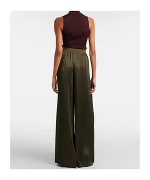 JOSEPH Pleated Wide-leg Pants