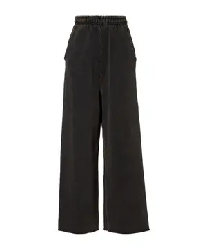 ENTIRE STUDIOS Full Cotton Fleece Sweatpants - Black