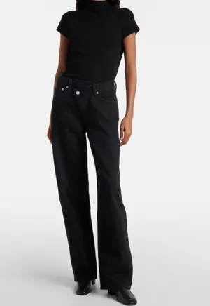 AGOLDE Arc Criss Cross Barrel-leg Jeans