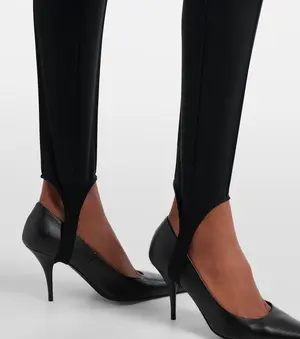 MUGLER Wool-blend Stirrup Leggings