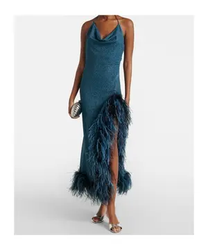 Oseree Backless Midi Dress