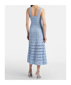 Simkhai Sleeveless Knitted Midi Dress With Knotted Detail