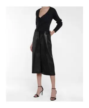 Altuzarra High-waisted Leather Casual Pants