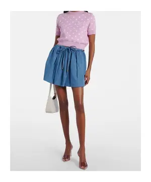PATOU Denim Mini Skirt