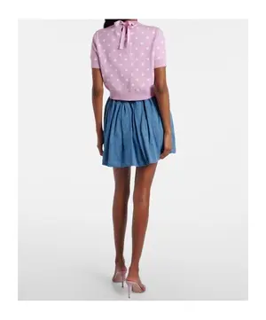 PATOU Denim Mini Skirt