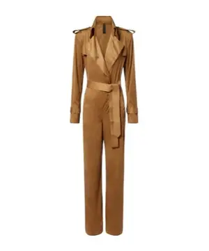 Norma Kamali Double-breasted Trench Jumpsuit