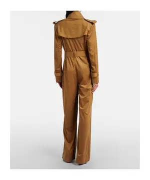 Norma Kamali Double-breasted Trench Jumpsuit