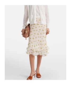 Dorothee Schumacher Airy Daydream Floral Midi Skirt