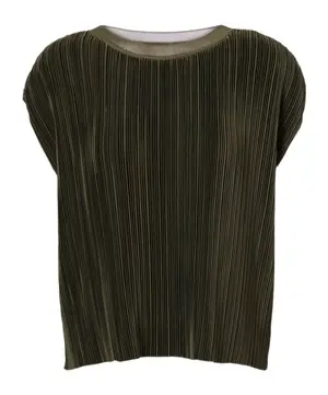 JOSEPH Cedre Plissé Satin Top